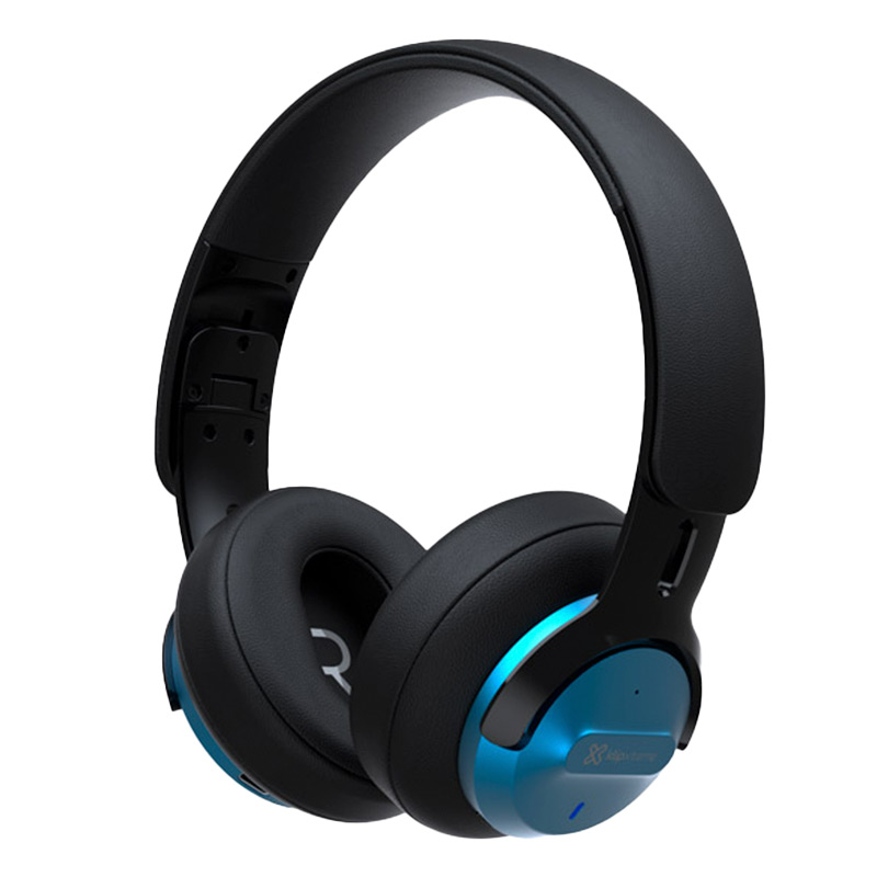 Audífonos tipo Headset Klip Xtreme ANC Premium Bluetooth con Micrófono Azul | MyTec
